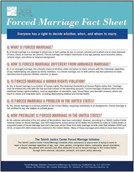 Tahirih – Forced Marriage Initiative Resource Toolkit | Forced Marriage ...